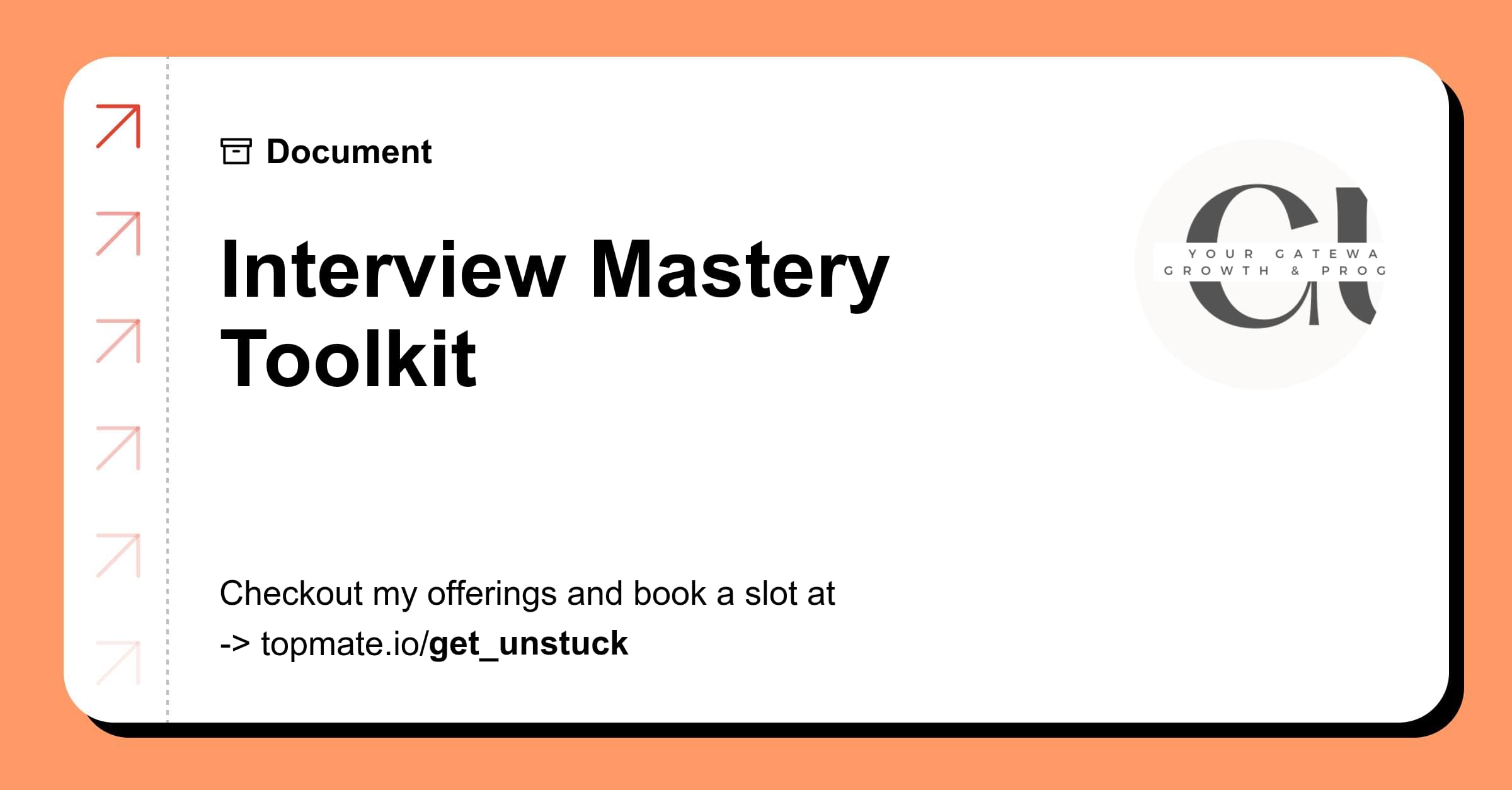 Interview Mastery Toolkit with Get Unstuck